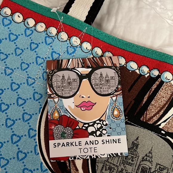 Brighton | Bags | Nwt Brighton Sparkle And Shine Tote Canvas | Poshmark